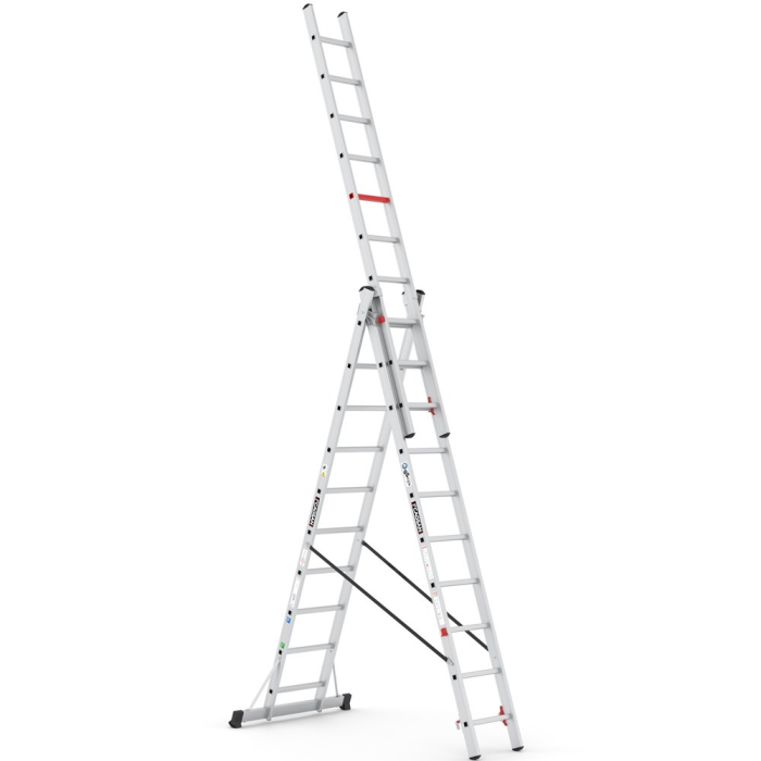 Trodelne aluminijumske merdevine TRIOCOMBI – Skele i merdevine