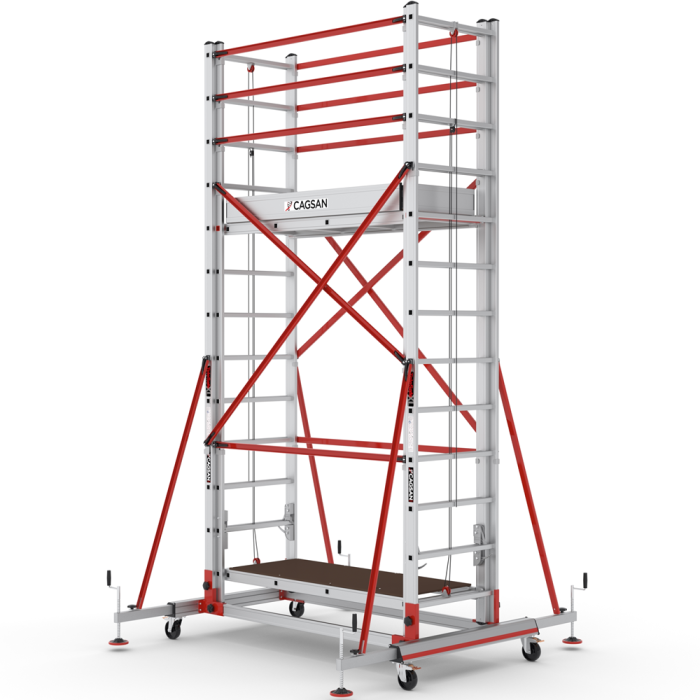 TELESAFE XLN PREMIUM Dvodelna Pokretna aluminijumska skela