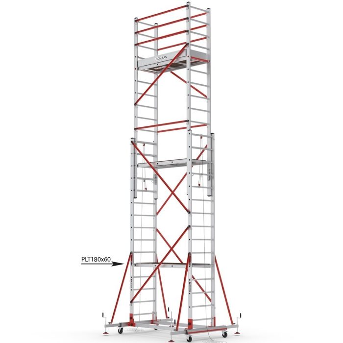 TELESAFE XLN PREMIUM Dvodelna Pokretna aluminijumska skela